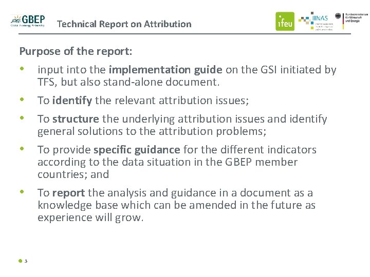 Technical Report Attribution of impacts to bioenergy production