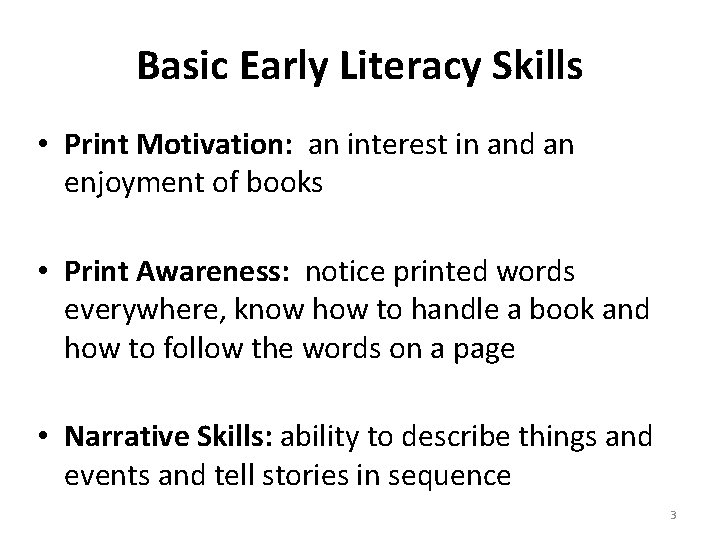 Building Early Literacy Skills Kinder Start Parent Caregiver