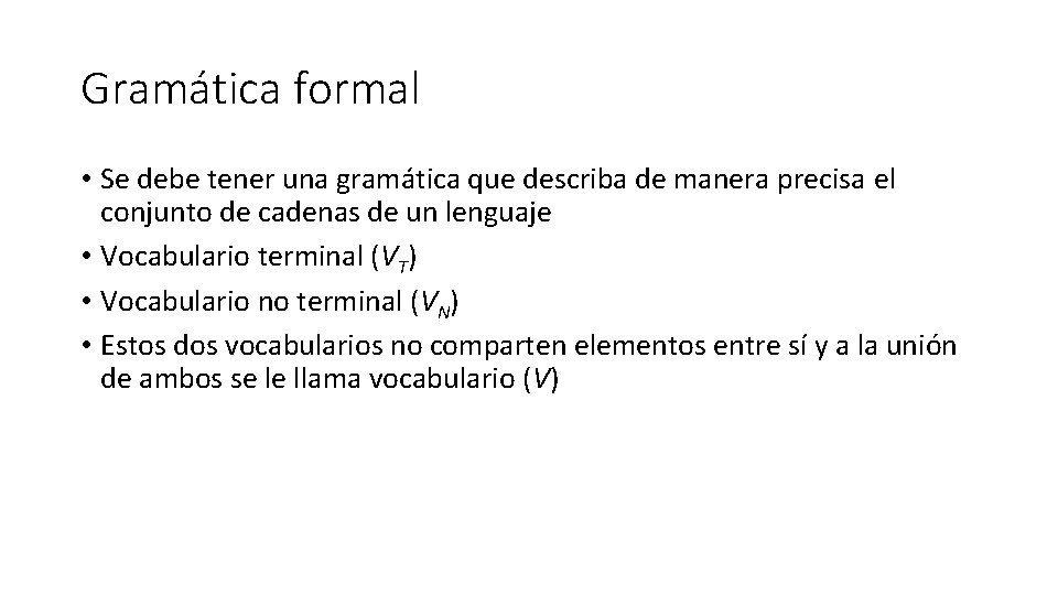 Gramticas formales Escuela Nacional de Antropologa e Historia