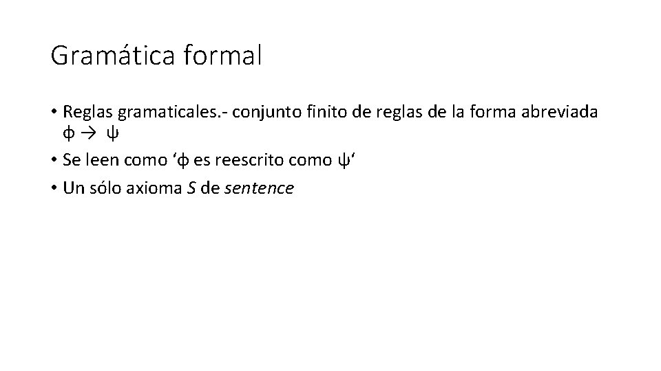 Gramticas formales Escuela Nacional de Antropologa e Historia