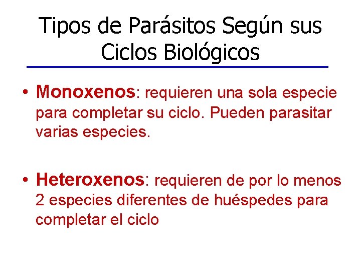 Generalidades del Parasitismo Parasitosis Humanas Impacto Global Formas