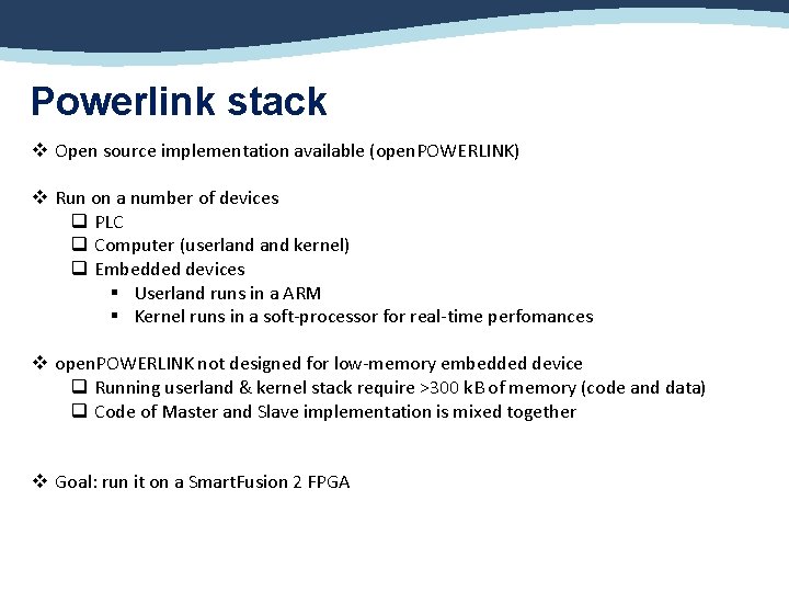 Powerlink status and developments Mattia Rizzi BECOHT Powerlink