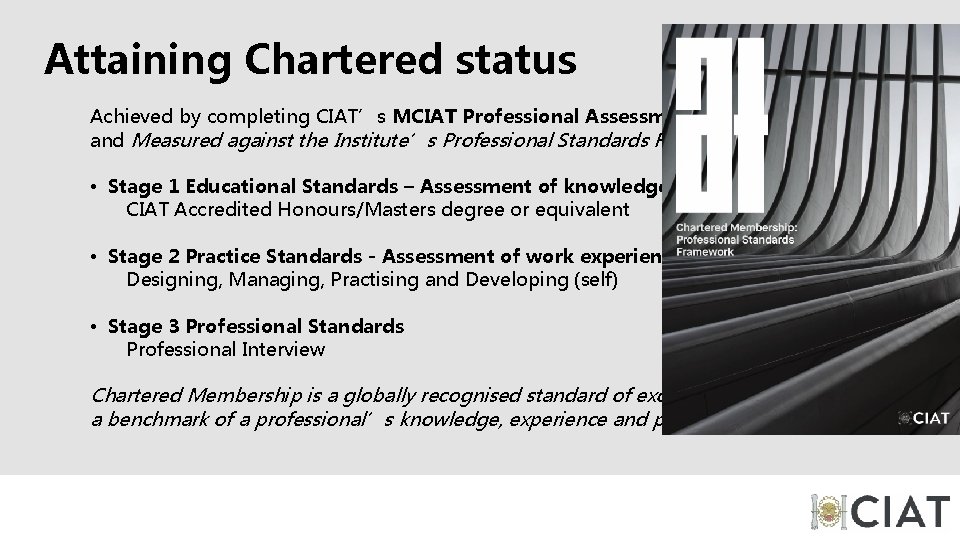 Becoming a Chartered Architectural Technologist presented by Niall