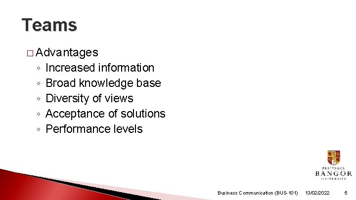 Business Communication Lecturer Amos Rao Class 5 Teams