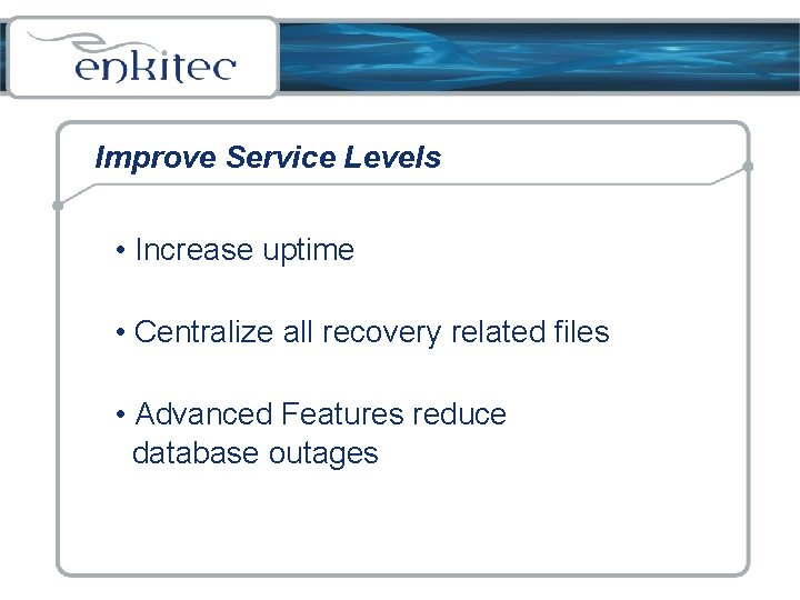 Technology Day Business drivers for 10 g Migration