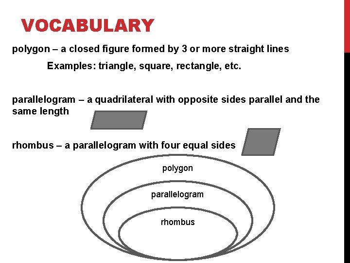 WARM UP PROBLEM Which equation represents the function