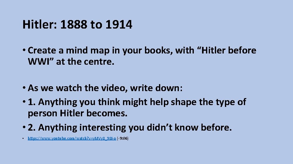 What events transformed Hitler from a nobody to