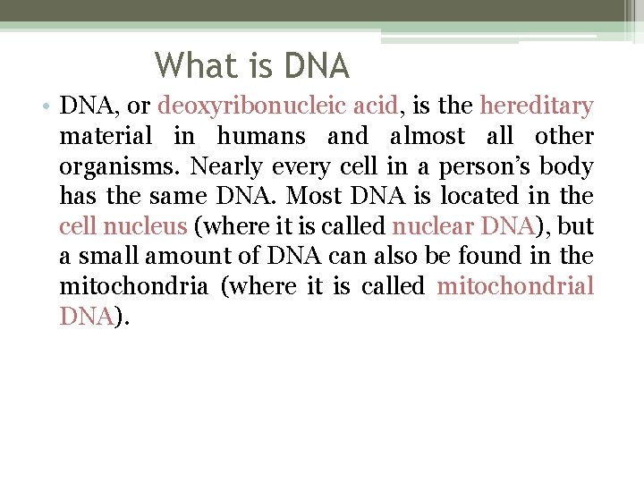 DNA and the Cell SNC 2 D February