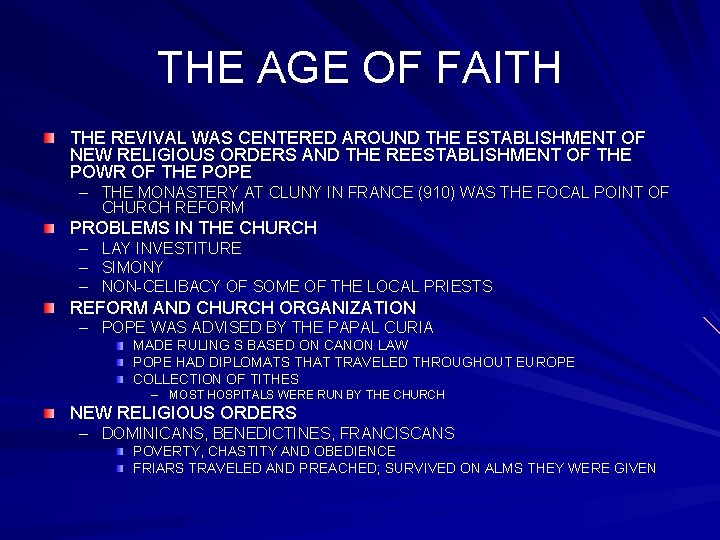 THE FORMATION OF WESTERN EUROPE 800 1500 CHURCH