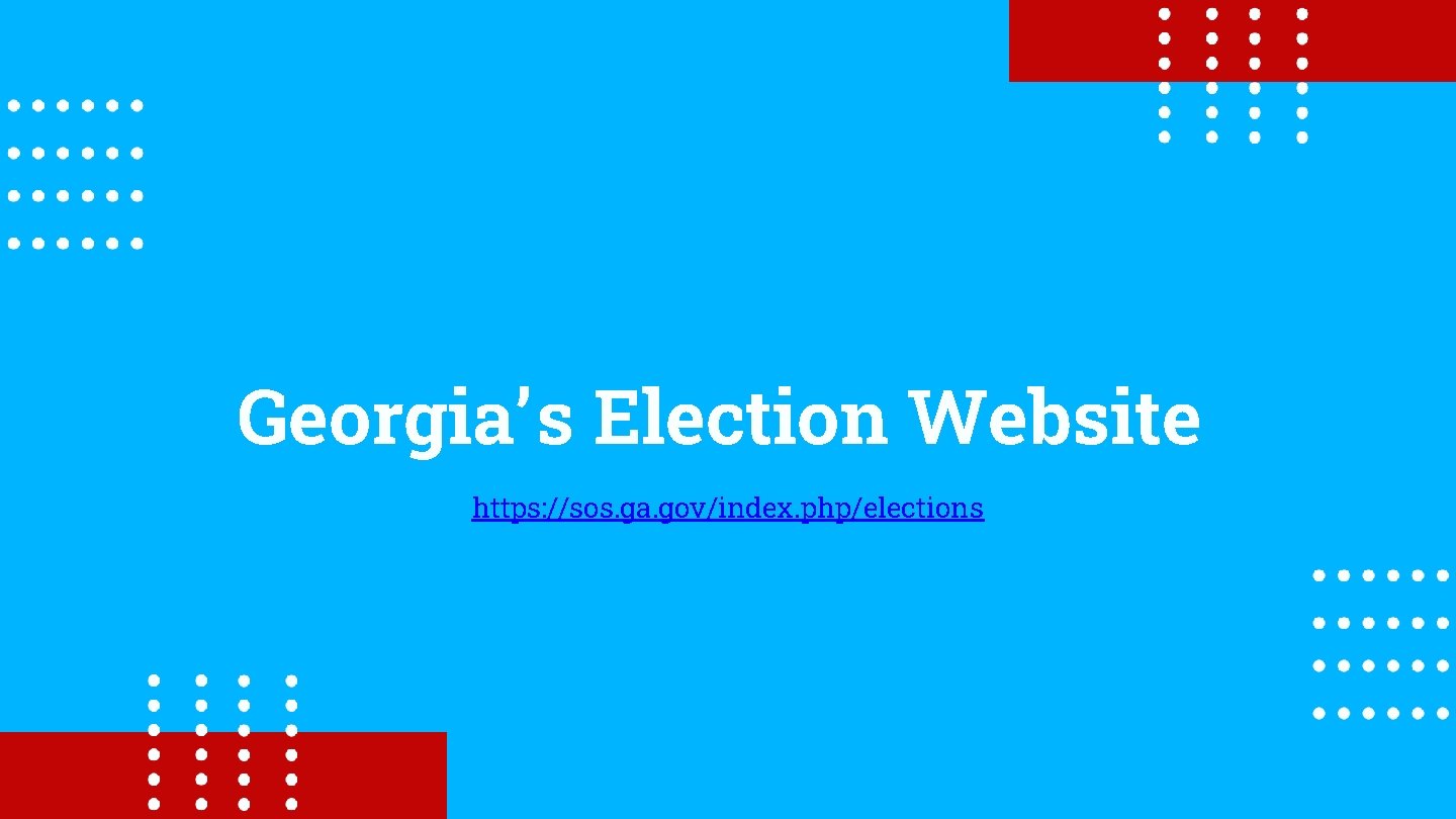 Georgia Voter Registration Am I Eligible to Register
