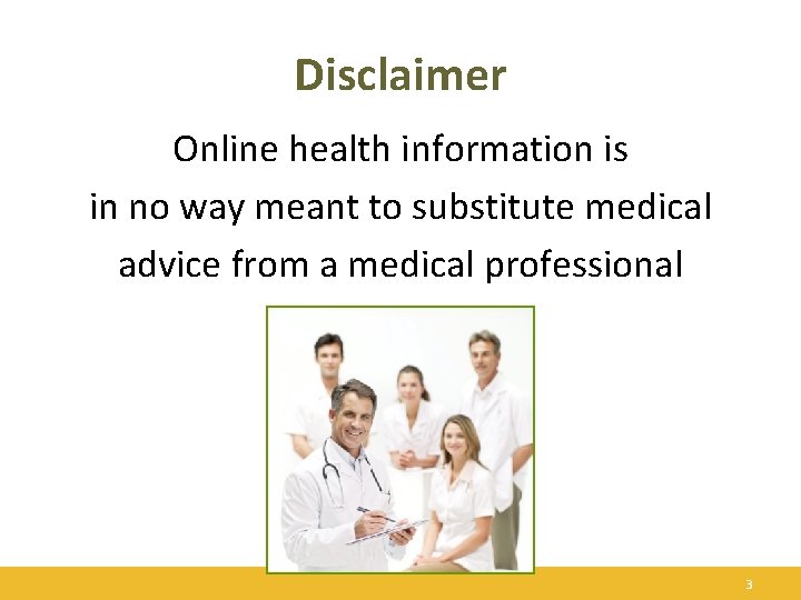 Finding Accurate and Reliable Health Information on the
