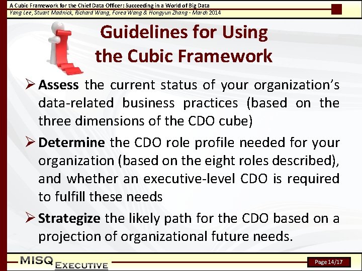 A Cubic Framework for the Chief Data Officer