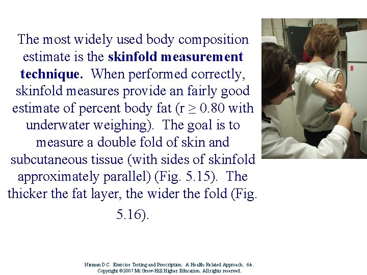 Chapter 5 Body Composition Nieman DC Exercise Testing