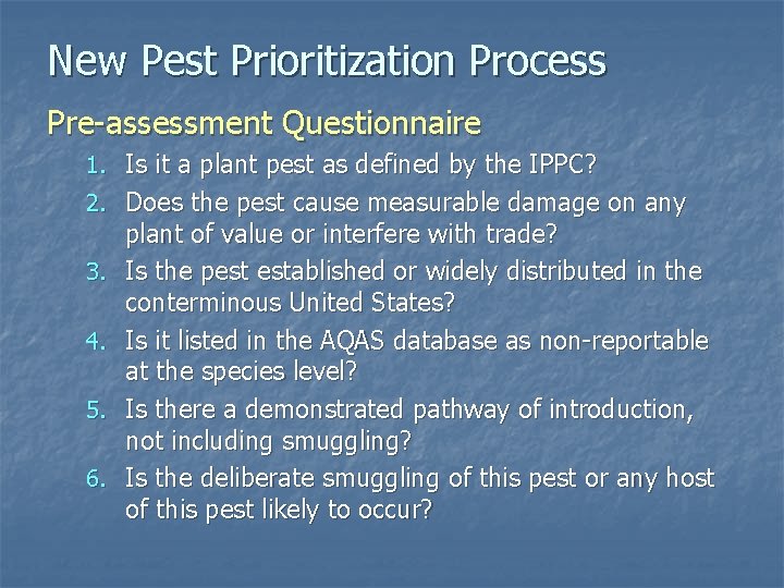 CPHST Support Bringing Pests Surveys Plants and Science