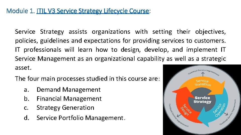 ITIL Basic Introduction to ITIL basic using the