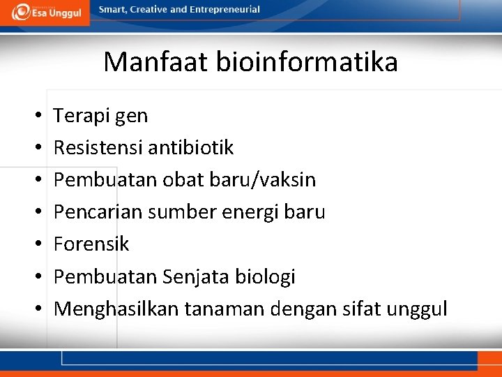 Biologi di Era Modern Dr Henny Saraswati M