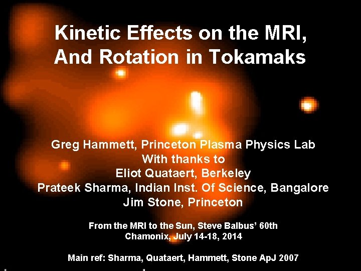 Kinetic Effects on the MRI And Rotation in