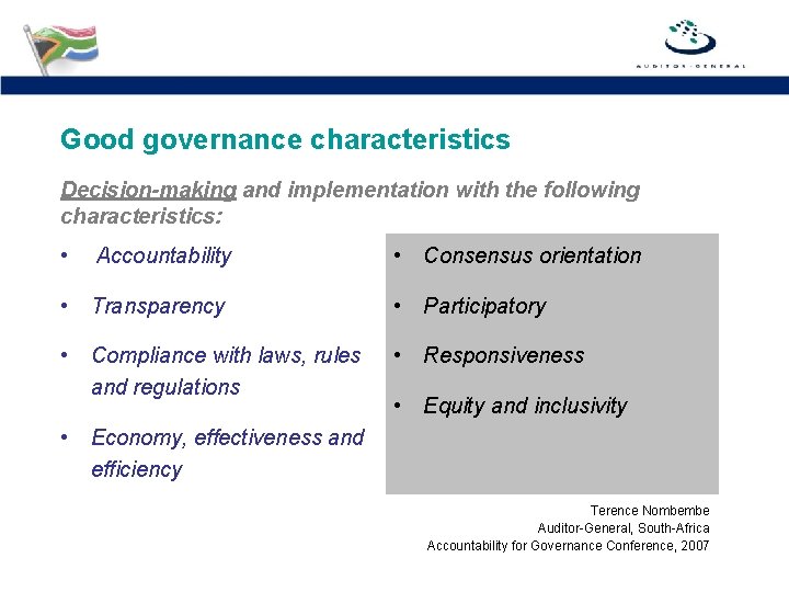 Financial performance and Accountability the Role of Auditing