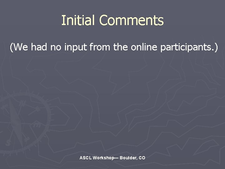 Essential Principles Breakout session 2 D Recorder Carol