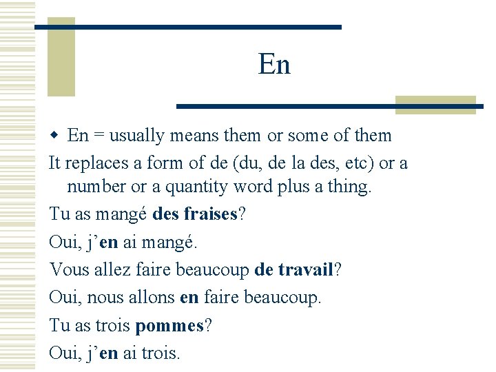 Les Pronoms dObjet Object Pronouns Une rvision Direct