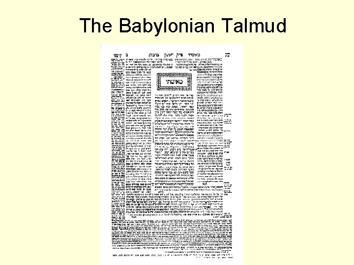 Survey of Jewish History Introduction to Judaism Winter