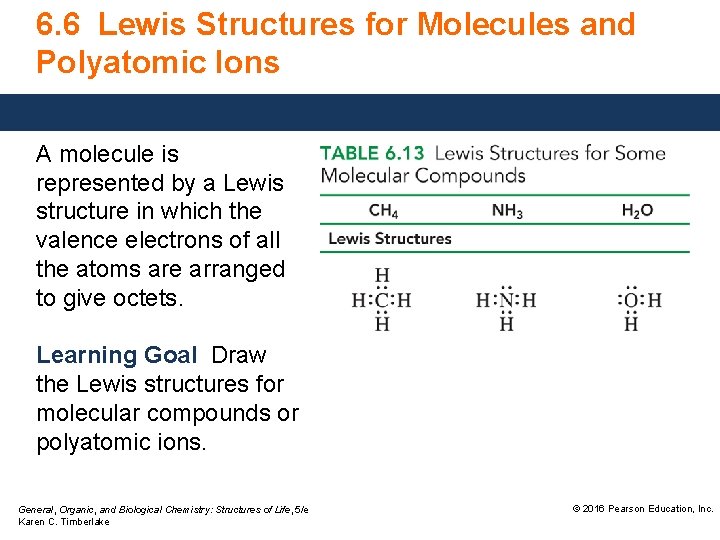 6 6 Lewis Structures for Molecules and Polyatomic