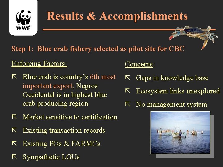 Achieving Sustainable Fisheries CommunityBased Certification CBC of the