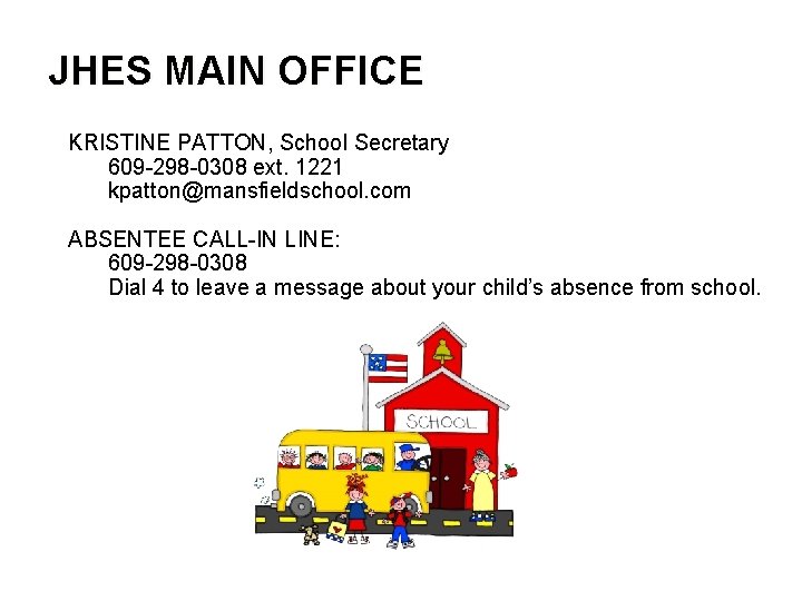 Welcome to John Hydock Elementary School Home of