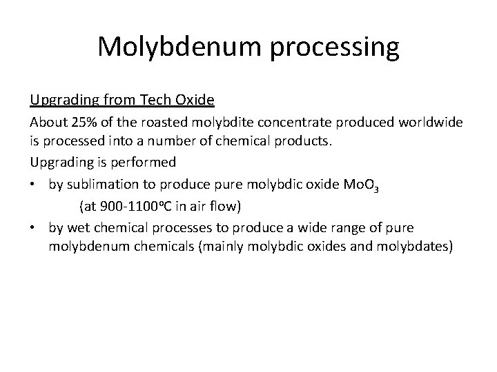 Molybdenum properties and production Roman Boiko National University