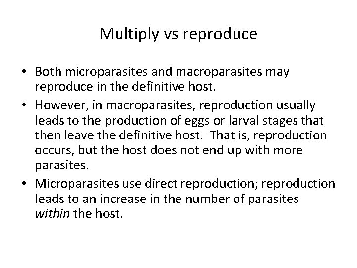 Sex and behaviour macroparasites microparasites Cf E Advanced