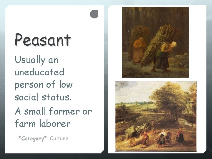 Vocabulary Week 12 Isolation To separate from other
