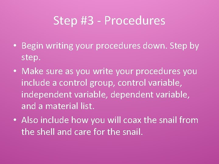 Snail Slime Lab Essential Questions How are problems