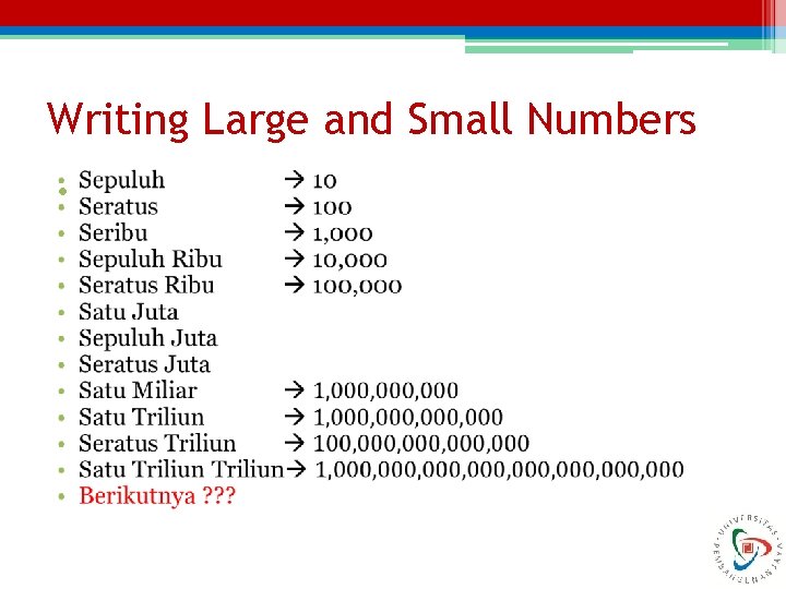 Dasar Logika Matematika Putting Numbers in Perspective Oleh