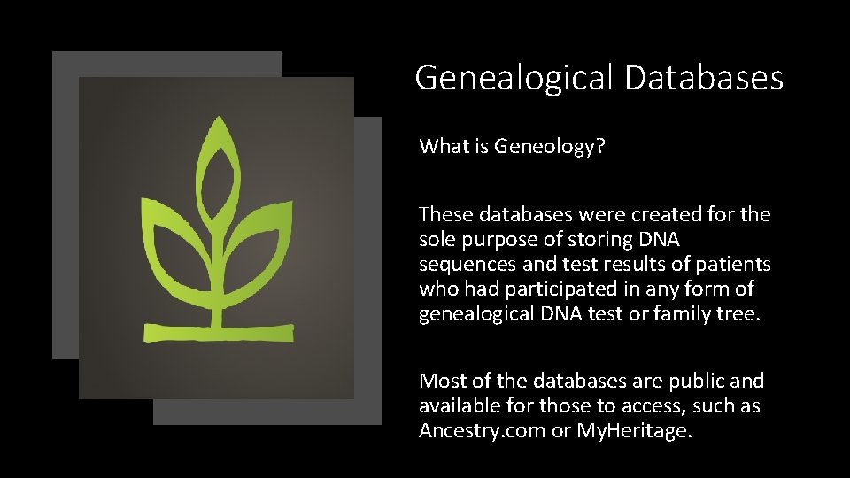 DNA Databases and Personal Privacy Arash and Aurelia