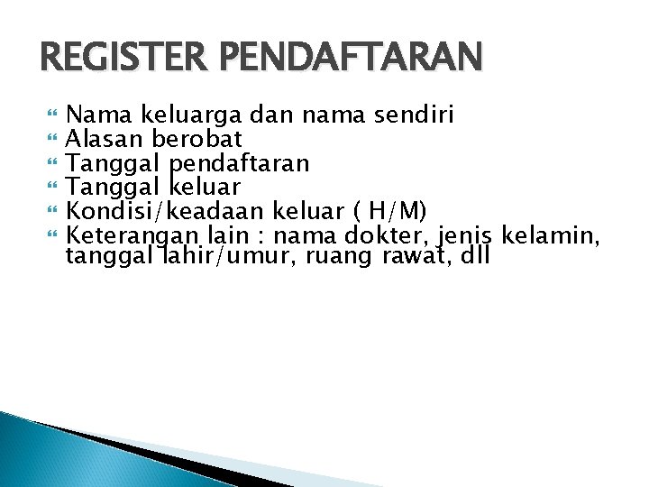TEKNIK PEMBUATAN SOP PELAYANAN REKAM MEDIS DAN INFORMASI