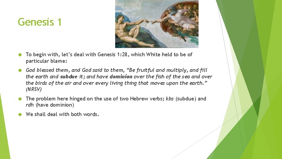 Scripture and Ecology Is the Bible a danger