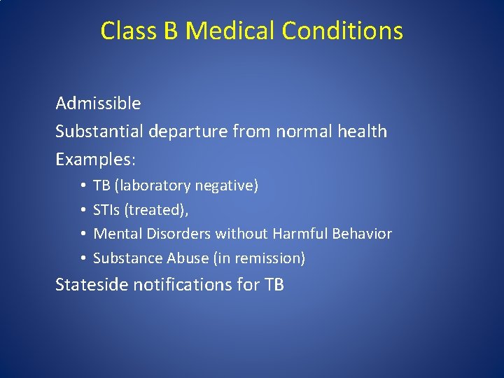 CDC Update on the 2007 TB Technical Instructions
