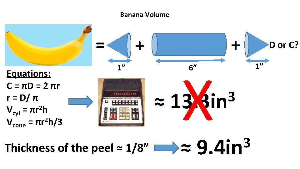 Banana Measuring Lab Banana Lab Discussion Portion Error