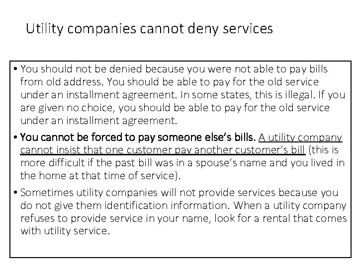 Chapter 15 Utility Terminations Overview Utility Terminations Utility