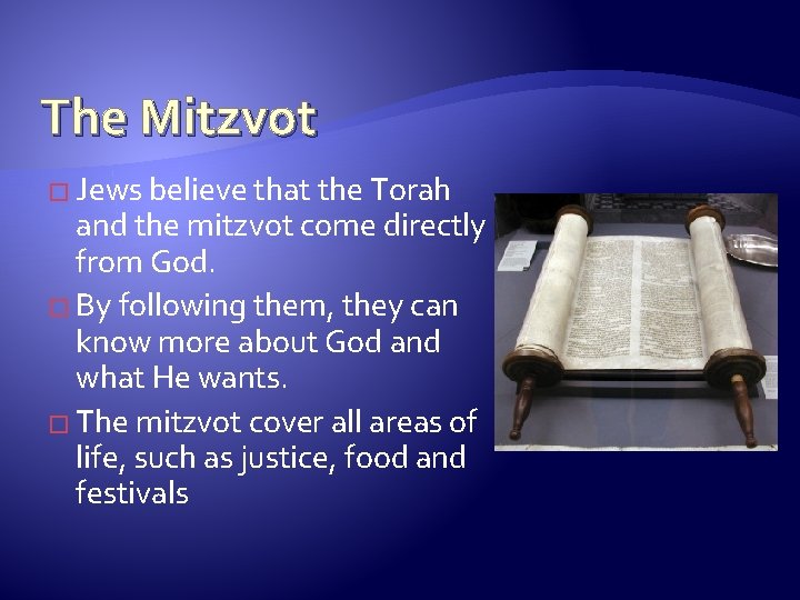 WHAT DO JEWS BELIEVE ABOUT GOD Lesson objectives