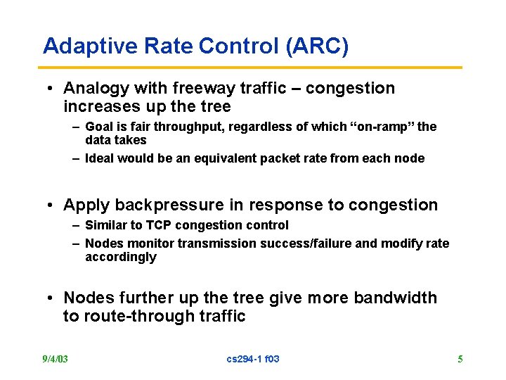 CS 294 1 Deeply Embedded Networks Woo MAC