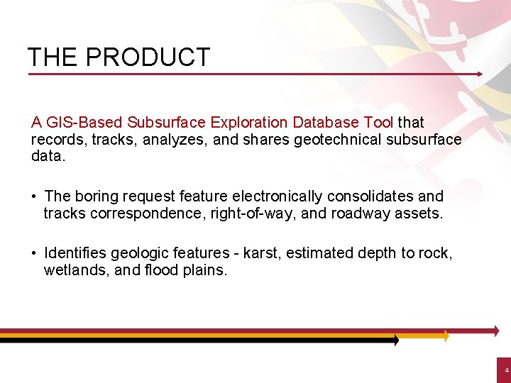 GISBased Subsurface Exploration System Allison Hardt Deputy Director