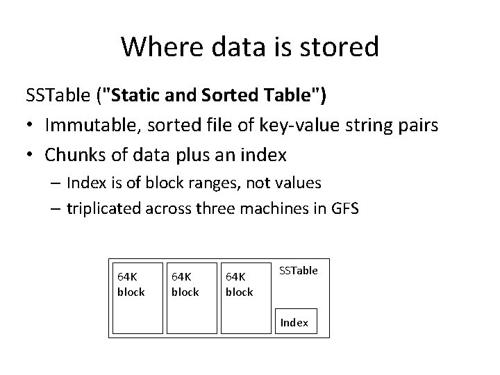 Big Table A System for Distributed Structured Storage