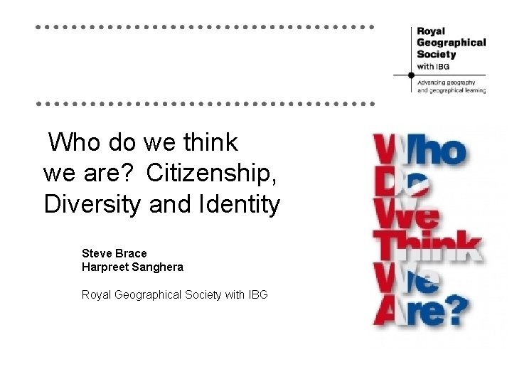 Who do we think we are Citizenship Diversity