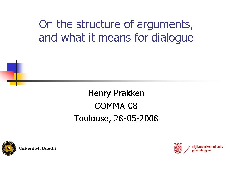 On the structure of arguments and what it