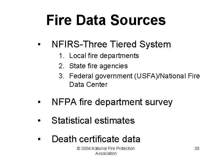 Americas Fire Problem Lesson 2 2004 National Fire