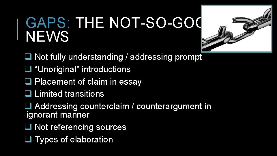 WRITING REVIEW FPMA 1 Strengths and Gaps RESULTS