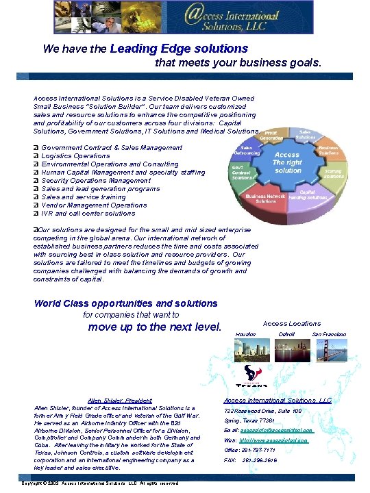 We have the Leading Edge solutions that meets