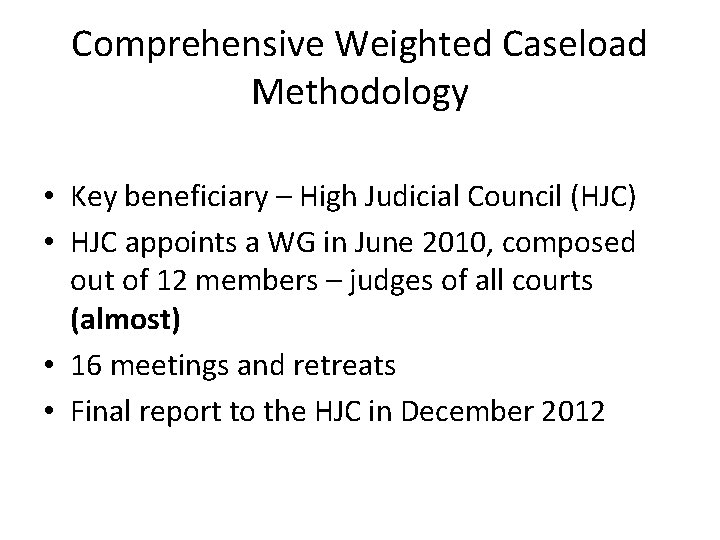 INTRODUCING CASE WEIGHTING IDENTIFYING AND OVERCOMING BARRIERS the