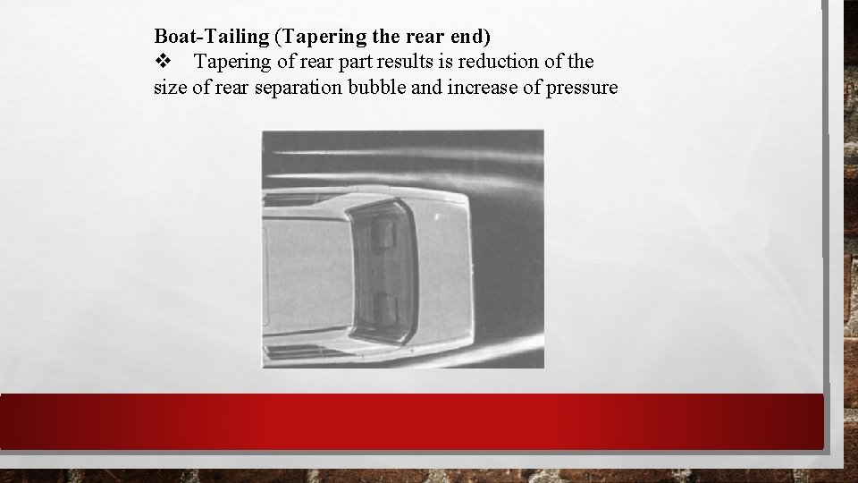 AUTOMOBILE AERODYNAMICS MODULE 3 Ground Vehicle Aerodynamics Ground